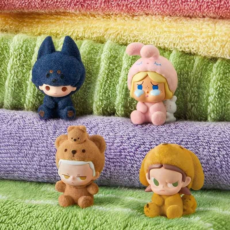 [EXCLUSIVE! POPMART] POPMART POPBEANS PAJAMA PARTY FURRY VELVETY SERIES ...