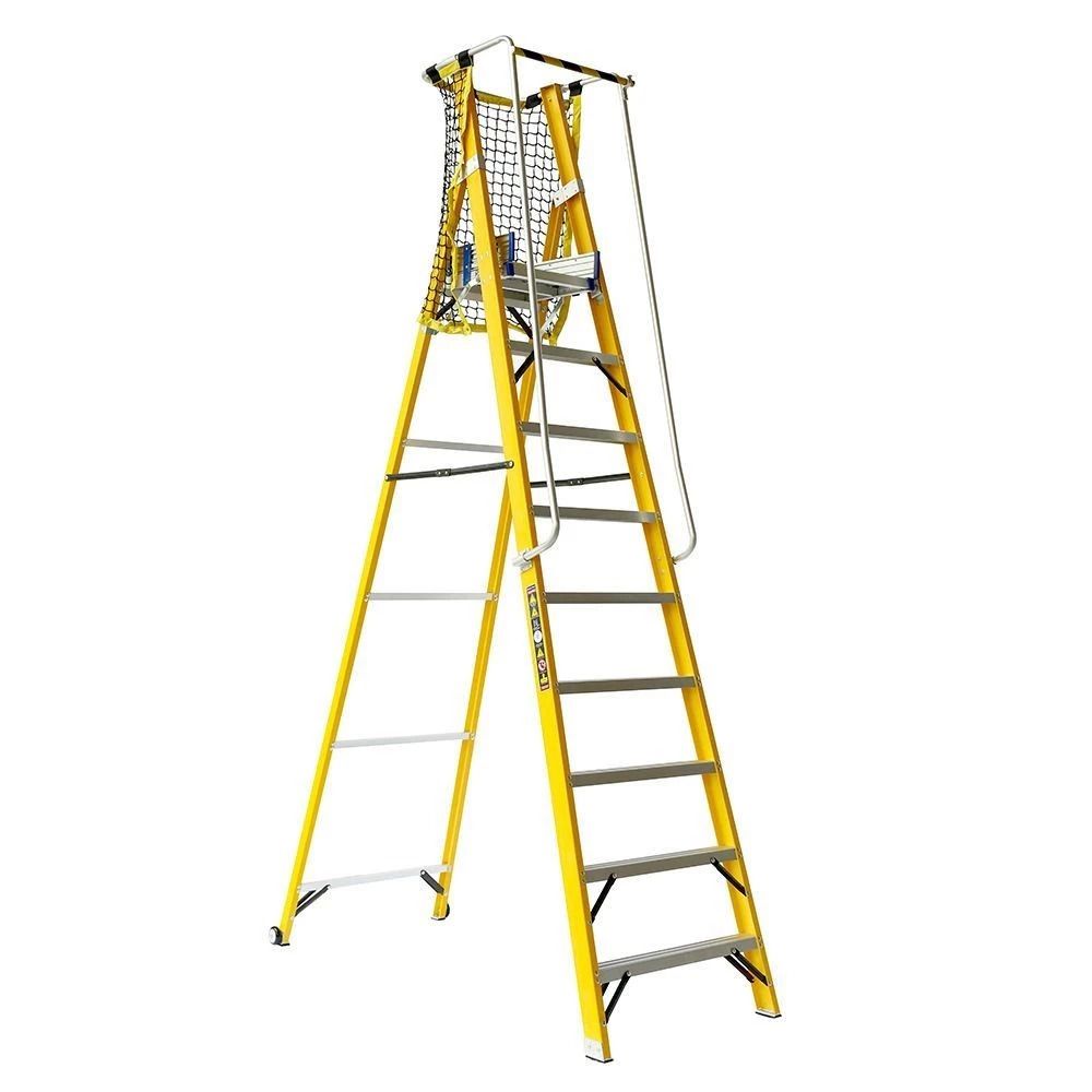 Fiberglass Insulated Thickened Platform Step Ladder Folding Engineering ...