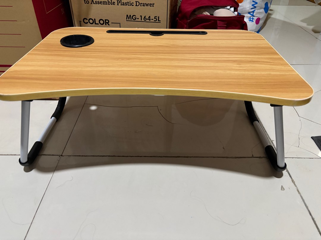 Foldable Laptop Table / Lazy Bed Table, Furniture & Home Living, Office ...