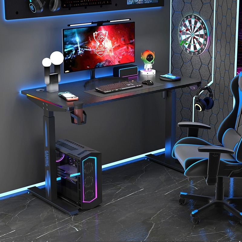 [FREE DELIVERY] Height Adjustable Study Table Computer Gaming Table ...