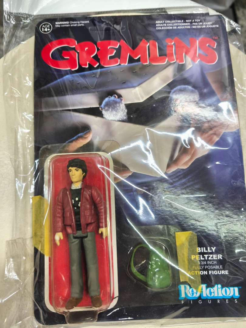 GREMLINS BILLY PELTZER REACTION 3.75 ACTION FIGURE SUPER 7, 興趣及遊戲, 玩具 ...