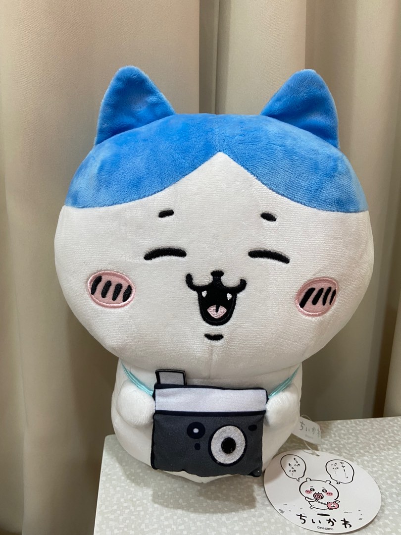 Hachiware Holding Camera Plush, Hobbies & Toys, Toys & Games on Carousell