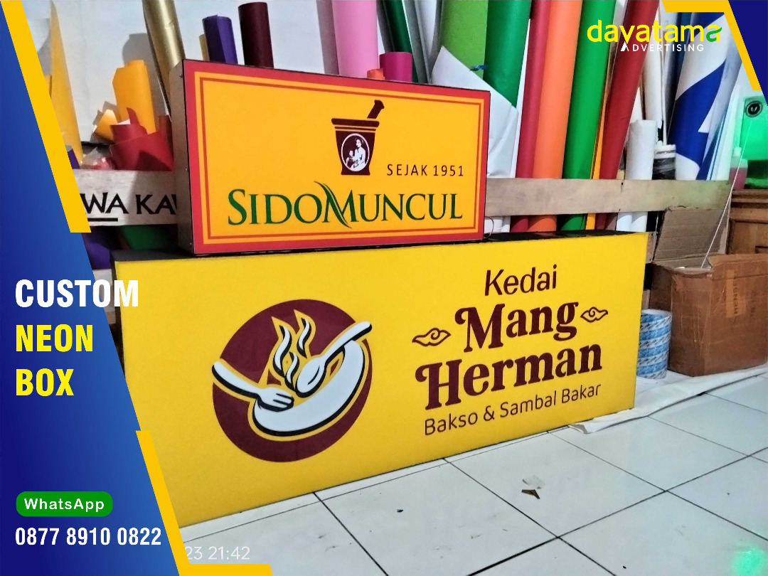 Harga Neon Box Bandung Terdekat - Dayatama Advertising, Desain ...