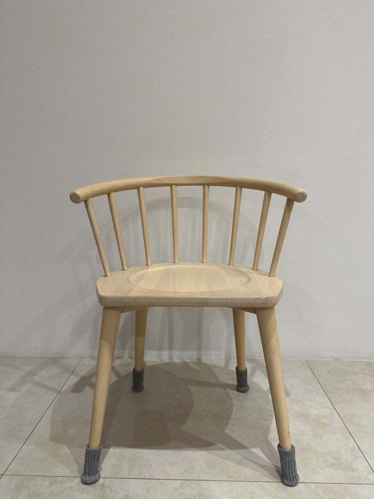 Hay - Natural Solid Ash Spindle Back Dining Chairs, Furniture & Home ...