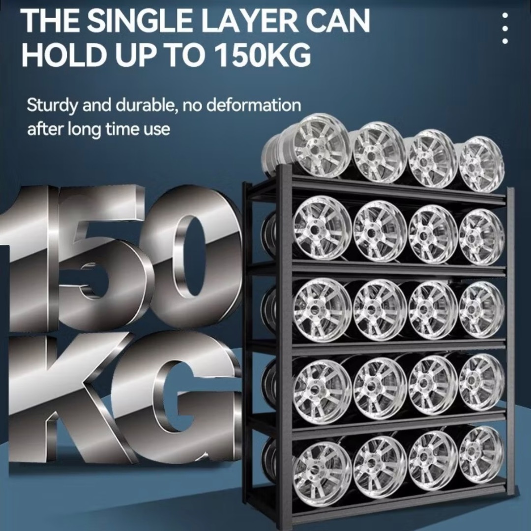 Heavy Duty Storage Shelf | 5 Tier Iron Shelf | Adjustable Boltless ...