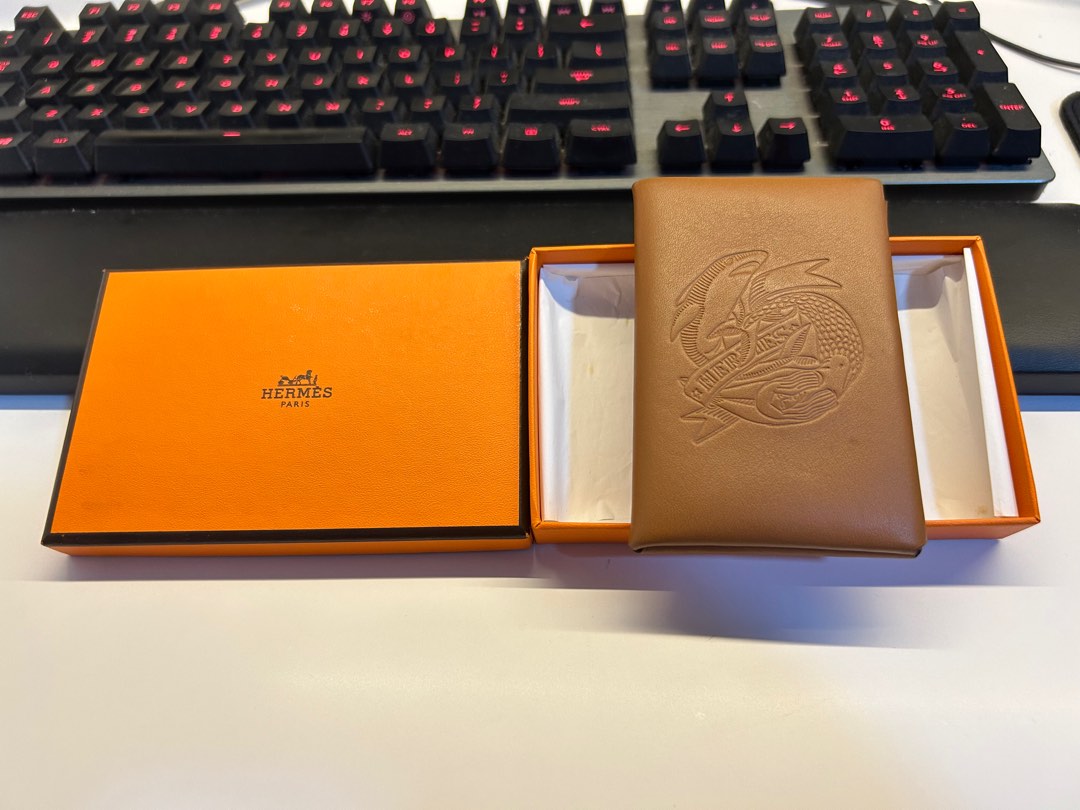 Hermes Calvi Wallet / Cardholder, Luxury, Bags & Wallets on Carousell