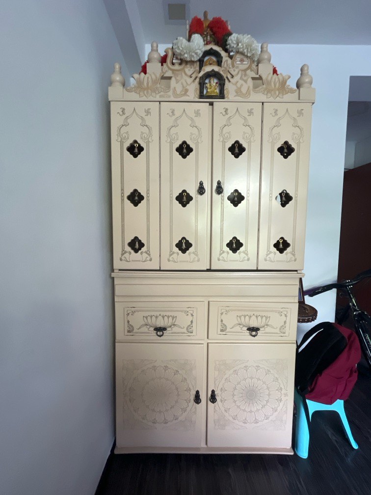 Hindu prayer altar, Furniture & Home Living, Furniture, Shelves ...