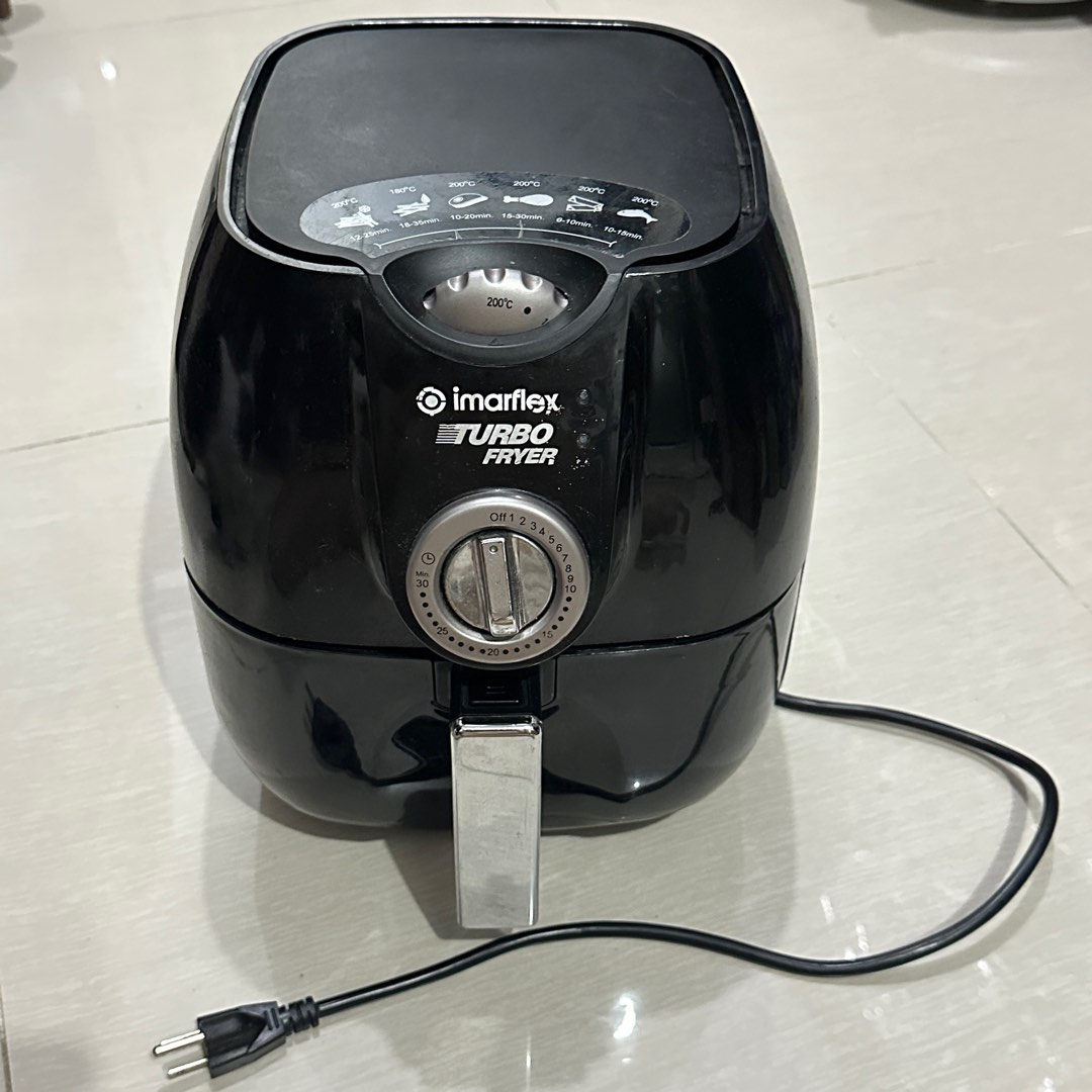 Imarflex turbo fryer 3L black, TV & Home Appliances, Kitchen Appliances ...