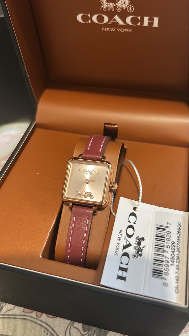 Coach watch leather, Barang Mewah, Jam Tangan di Carousell