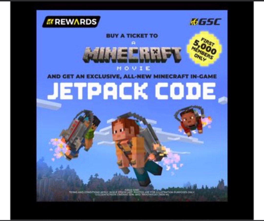 LAST!!! Minecraft Jetpack GSC exclusive limited version, Hobbies & Toys ...
