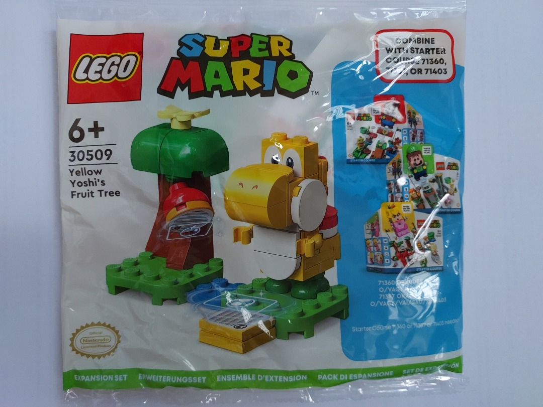 Lego 30509 Yellow Yoshi's Fruit Tree Super Mario Expansion Set Model ...