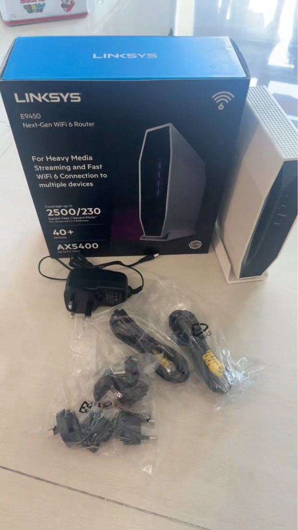 Linksys E9450 Next-Gen WiFi 6 Router, Computers & Tech, Parts ...