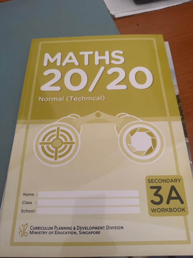 Maths 20/20 Normal (Technical) 3A workbook, Hobbies & Toys, Books ...