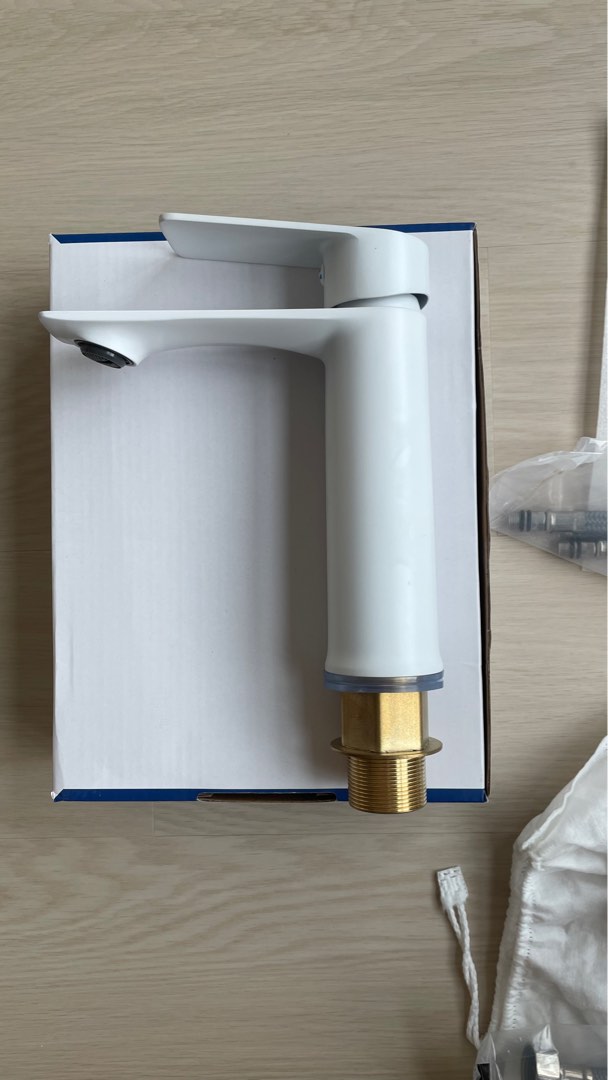 Matt White Basin Mixer, Furniture & Home Living, Bathroom & Kitchen ...