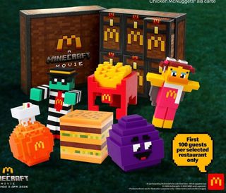 Minecraft x mcdonalds 6 in 1 toy minecraft movie toys, Hobbies & Toys ...