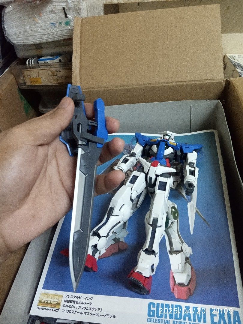 MG gundam exia BANDAI, Hobbies & Toys, Toys & Games on Carousell