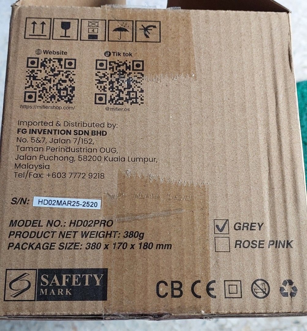Mifier HD02 Pro 5 in 1 High Speed HairDryer Negative Ionic Blow Dryer ...