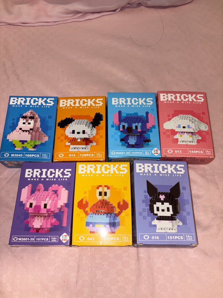 MINI CHARACTER BRICKS, Hobbies & Toys, Toys & Games on Carousell