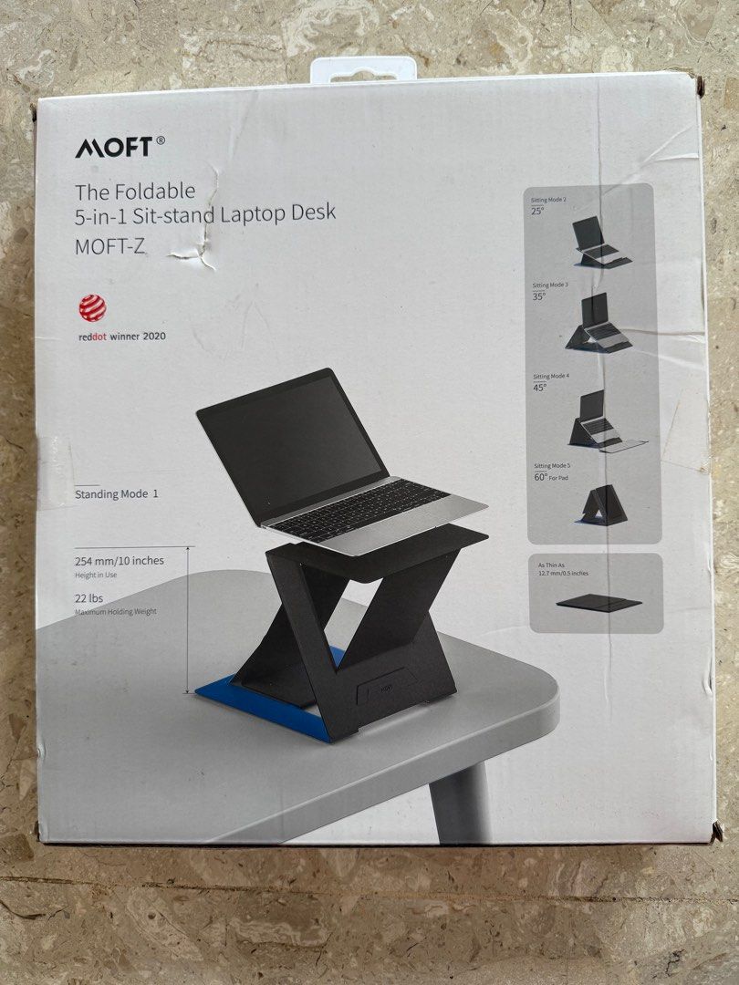 Moft Z The foldable 5 in 1 Sit stand Laptop Desk, Computers & Tech ...