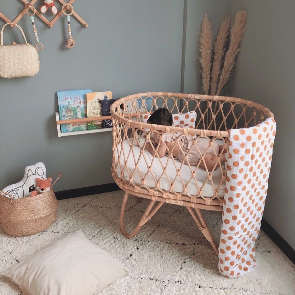 Momiji Rattan / Wicker Bassinet, Babies & Kids, Baby Nursery & Kids ...