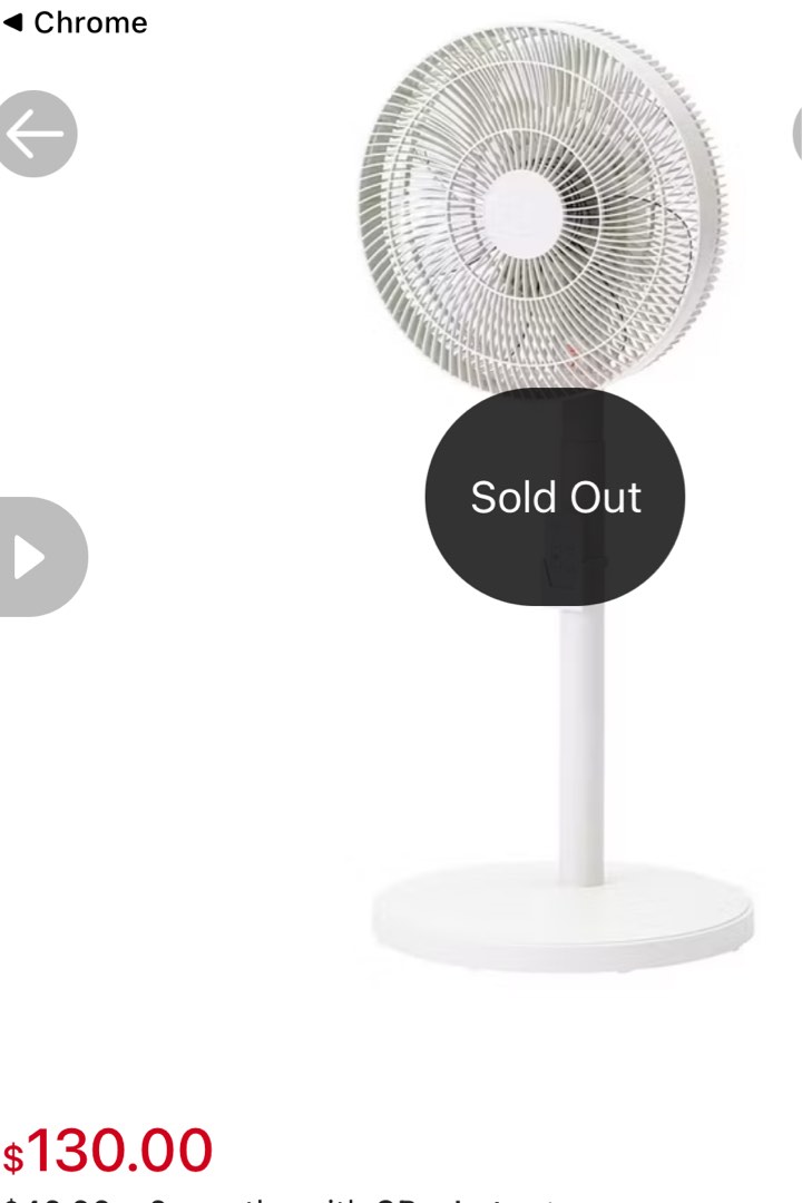 MUJI Electric Standing Fan (With remote control), TV & Home Appliances ...