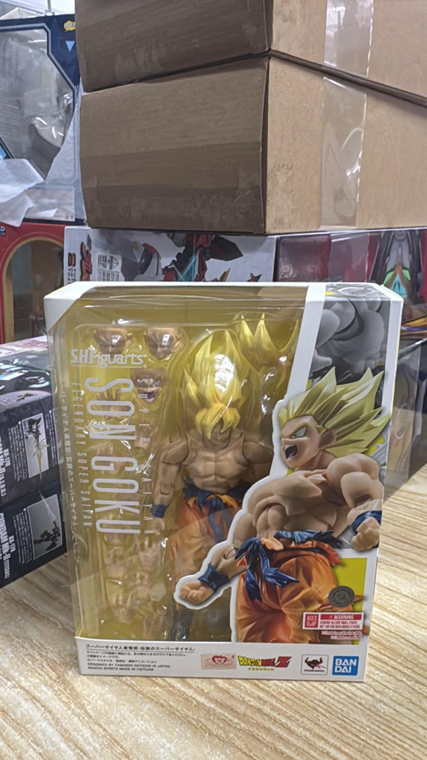 SOLD (N)開封品 Bandai S.H.Figuarts Shf Son Goku Legendary Super Saiyan ...