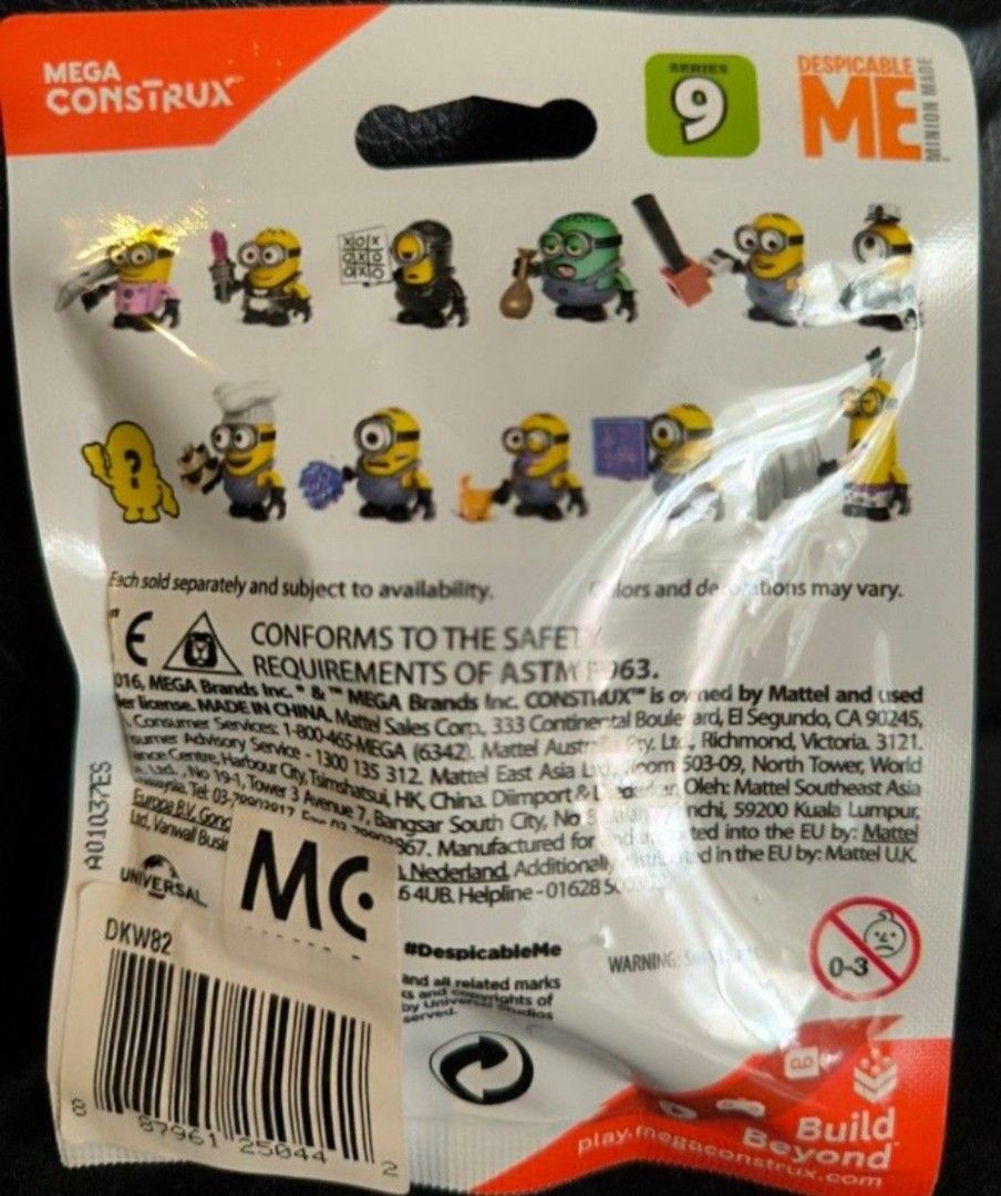 New Minions Despicable Me MEGA CONSTRUX A01037ES Series 9 Blind Bag ...