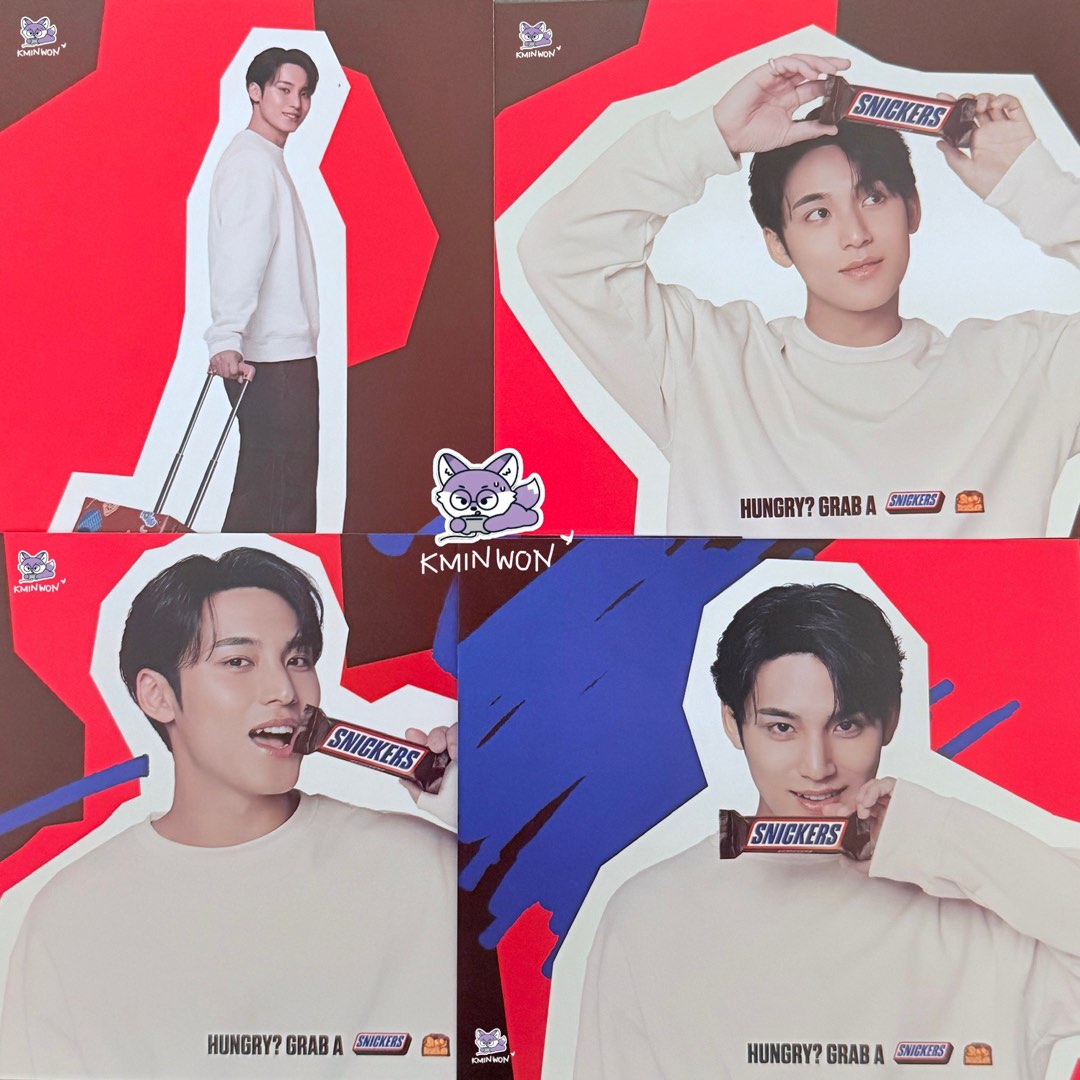 ONHAND Seventeen Mingyu Snickers Limited Special Postcards, Hobbies ...