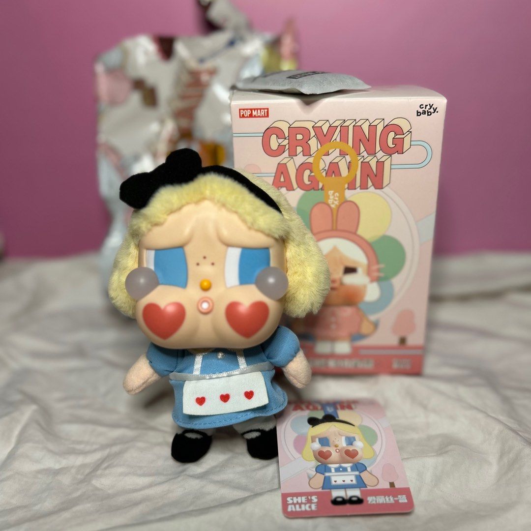 Original Pop Mart Popmart Crybaby Cry Baby Crying Again Alice Selected ...