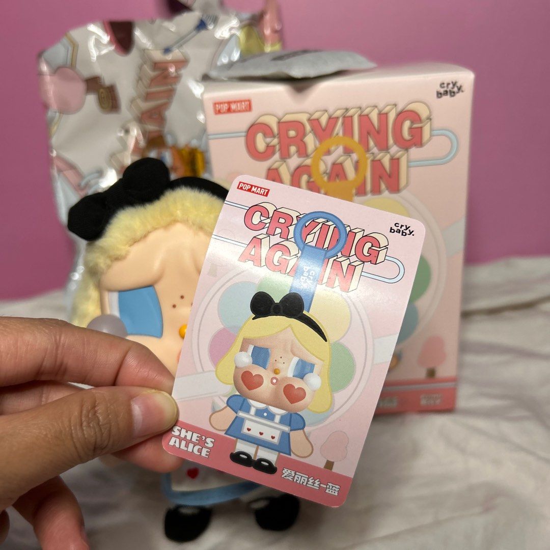 Original Pop Mart Popmart Crybaby Cry Baby Crying Again Alice Selected ...