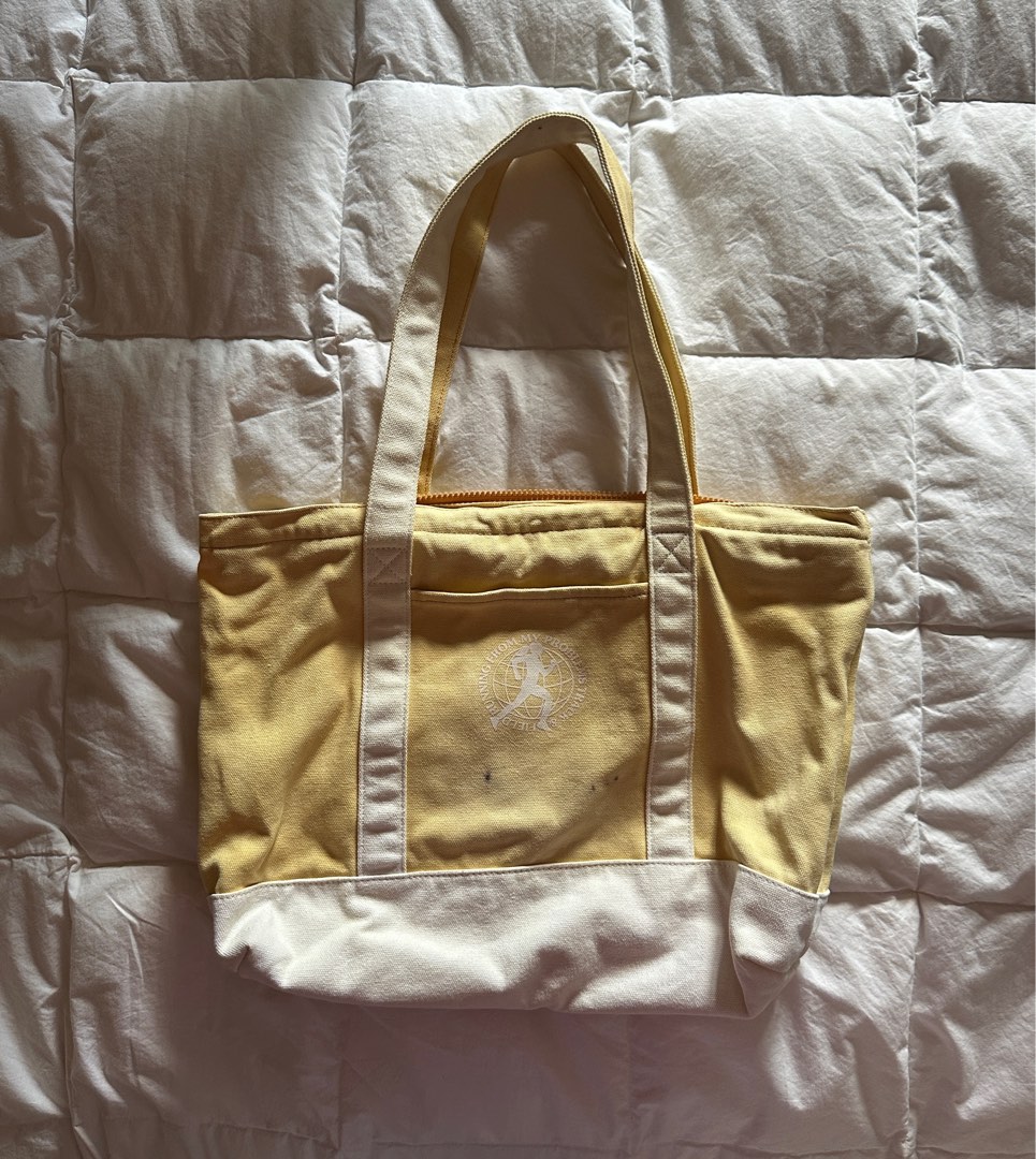 Our Recess Tote Bag Yellow, Women's Fashion, Bags & Wallets, Shoulder ...