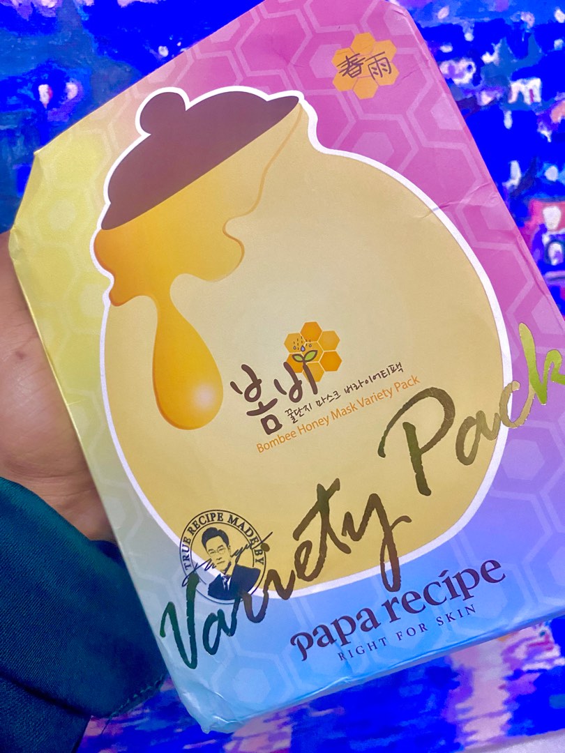 Papa Recipe Natural Brightening Facial mask (10 sheet mask), Beauty ...
