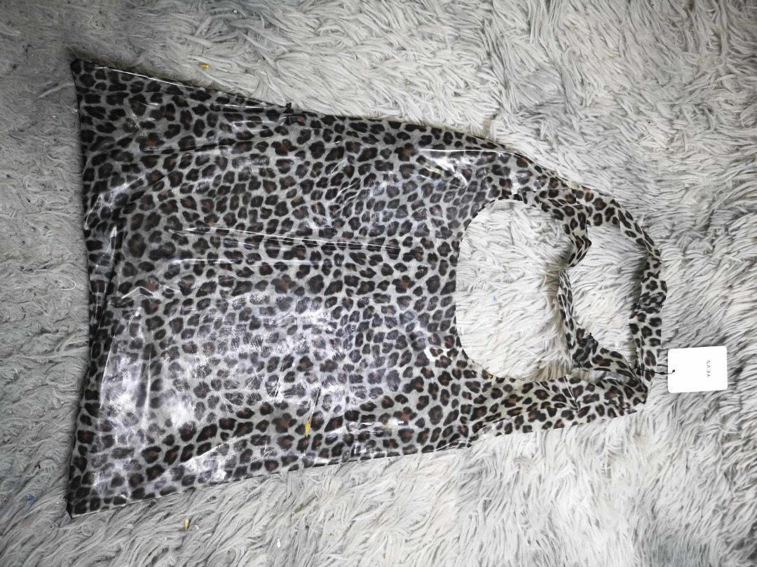 Patent Leopard Print Tote Bag, Women's Fashion, Bags & Wallets, Tote ...