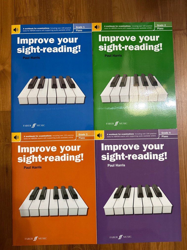 Piano Improve Sight Reading Grade 1-4, Hobbies & Toys, Books ...