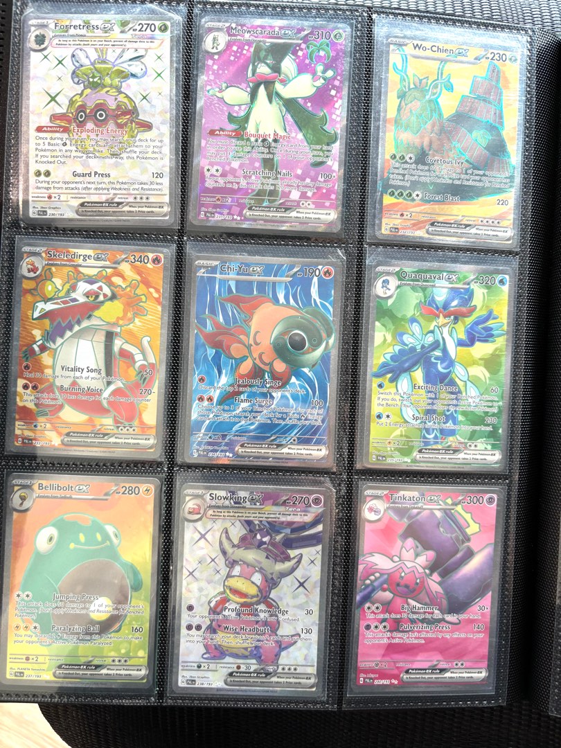 Pokemon English TCG! Rare Ex cards! Scarlet and violet, paldean ...