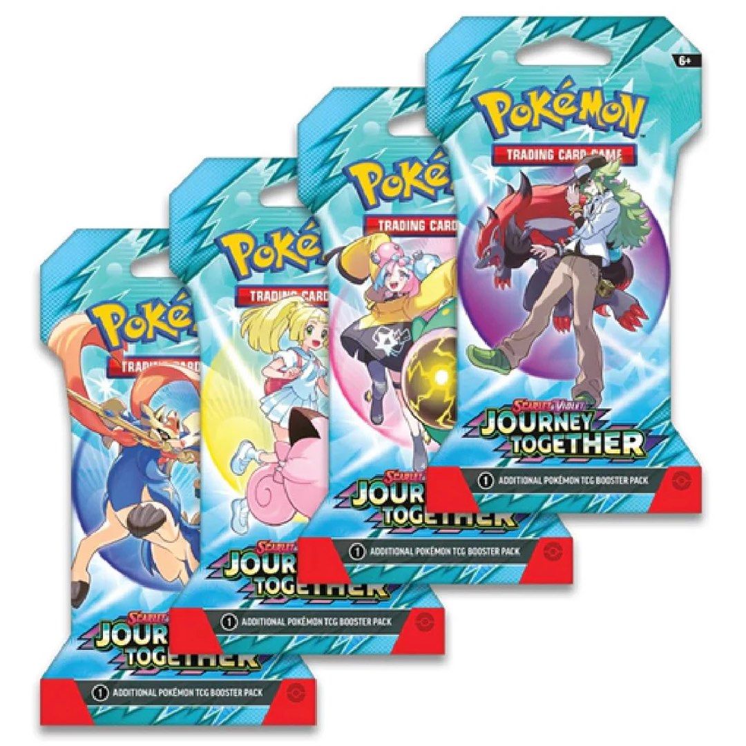 Pokemon SV9 Journey Together Sleeved Booster Pack and SV8 Surging ...