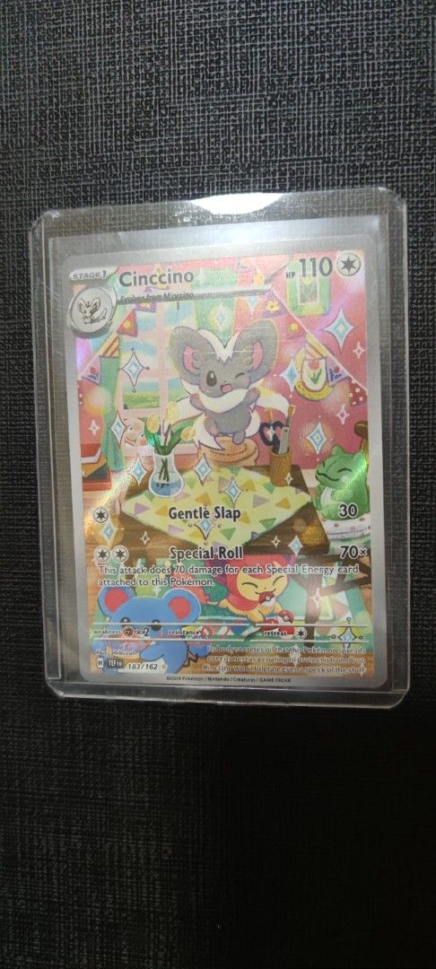 Pokemon TCG - Cinccino 183/162 Illustration Rare - Temporal Forces, Hobbies & Toys, Toys & Games ...