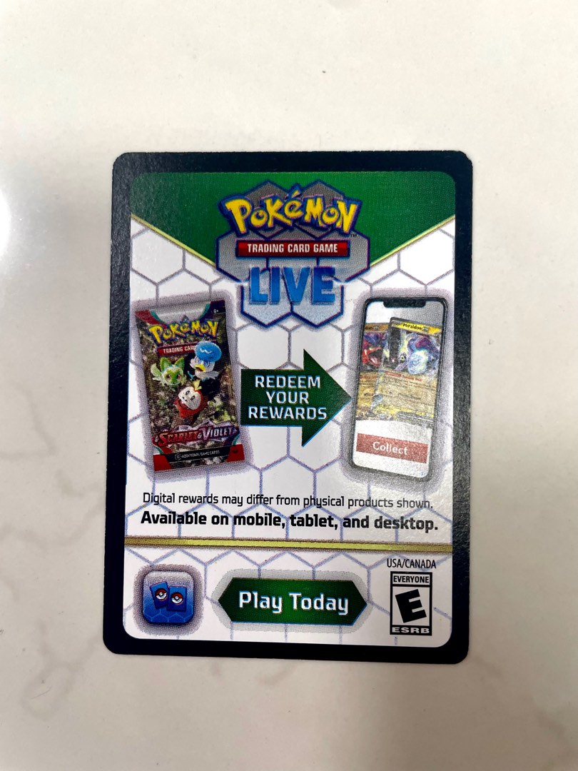 pokemon TCG live code cards, Hobbies & Toys, Toys & Games on Carousell