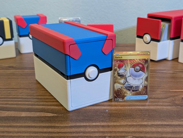 Pokémon Card Storage- Great Ball Design[3D printed, pre order], Hobbies ...