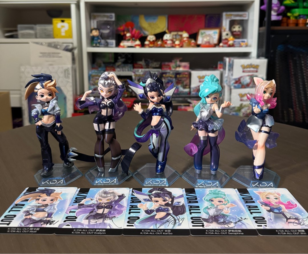 POP MART League of Legends K/DA ALL OUT Akali Evelyn Kaisa Seraphine ...