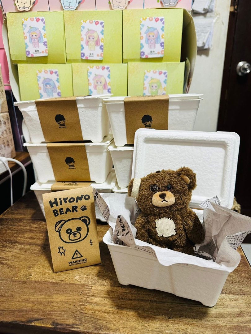POPMART HIRONO Bear Shanghai Exclusive Plush Toy Collectible, Hobbies ...