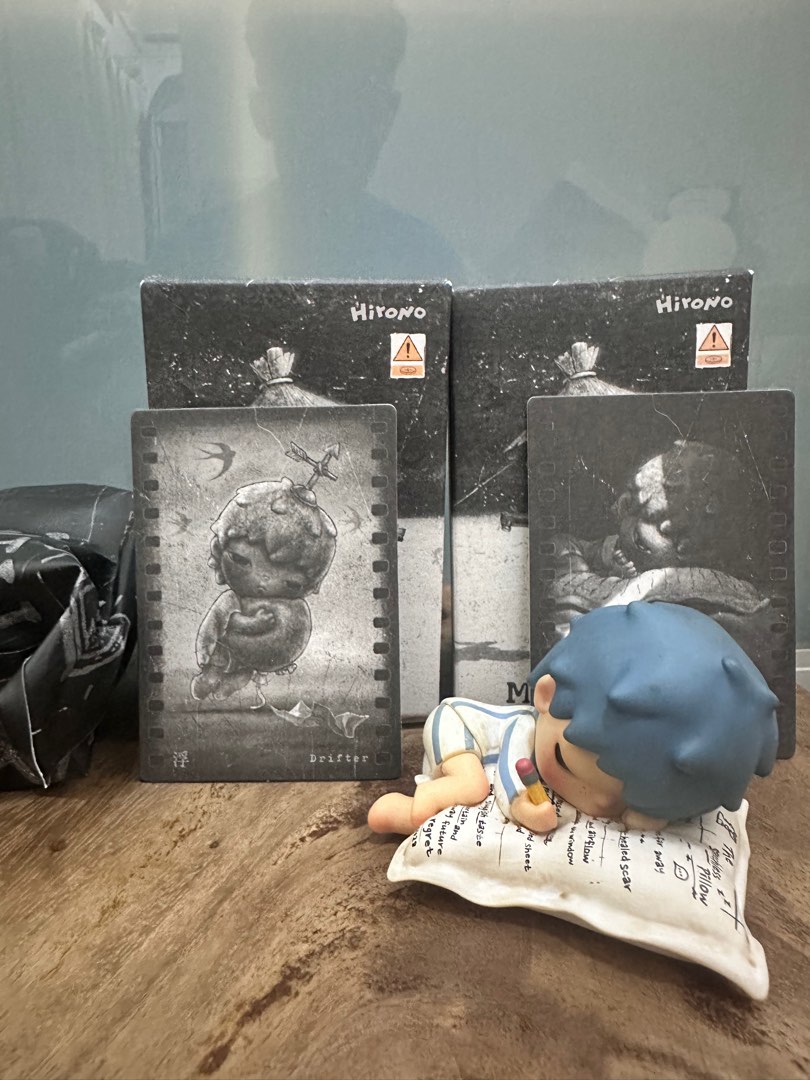 Popmart Hirono Mime Poem & Drifter, Hobbies & Toys, Toys & Games on ...