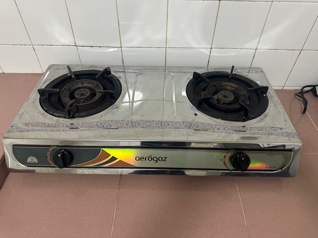 Portable cooking stove (2gas burner), TV & Home Appliances, Kitchen ...