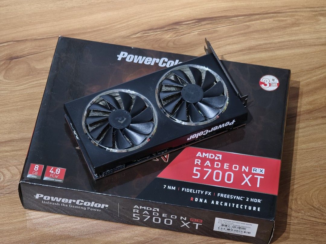 Powercolor RX 5700 XT Red Dragon 8GB GDDR6, Computers & Tech, Parts ...
