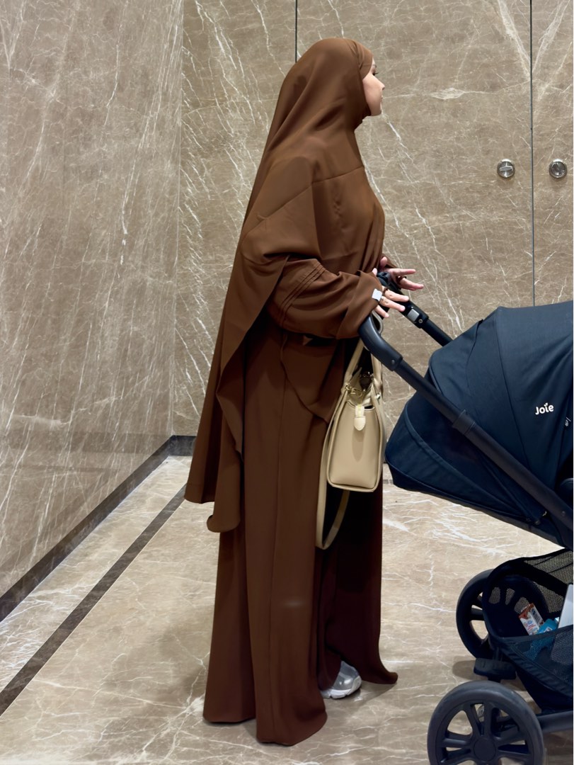 Preloved Aasfa Abaya Barkha Project, Fesyen Wanita, Muslim Fashion, Gaun di Carousell