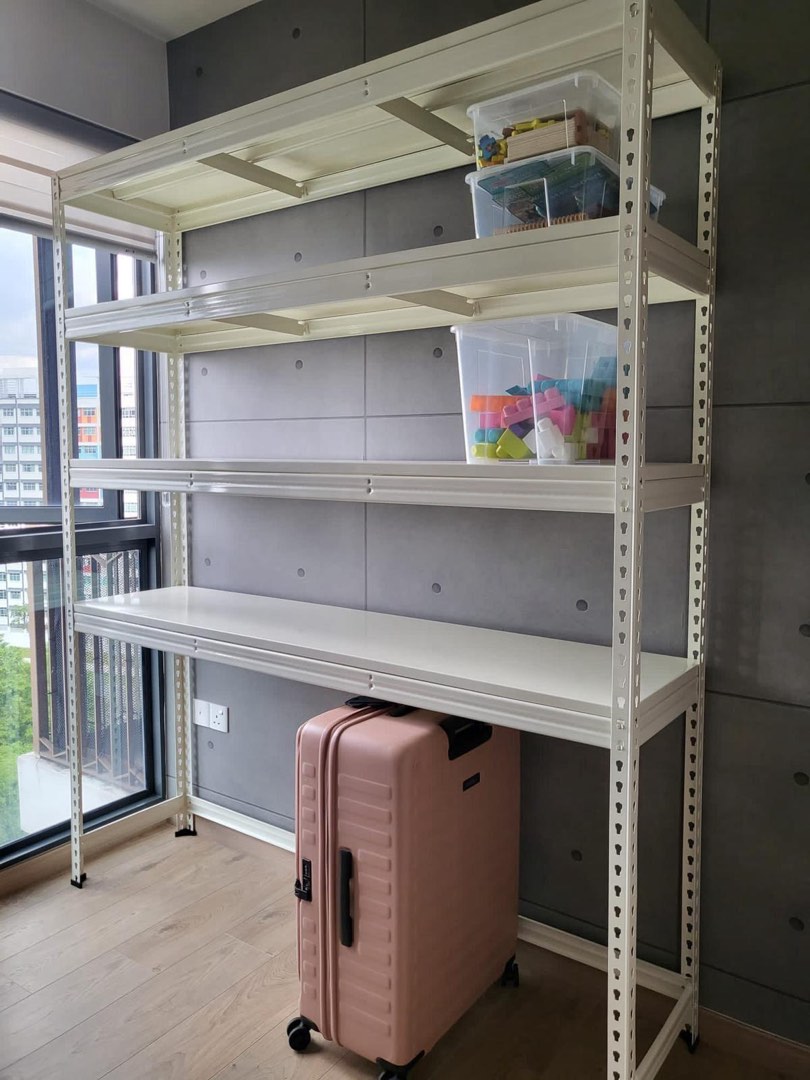 Premium White Metal Boltless Rack | Metal Storage Rack | BTO | Living ...