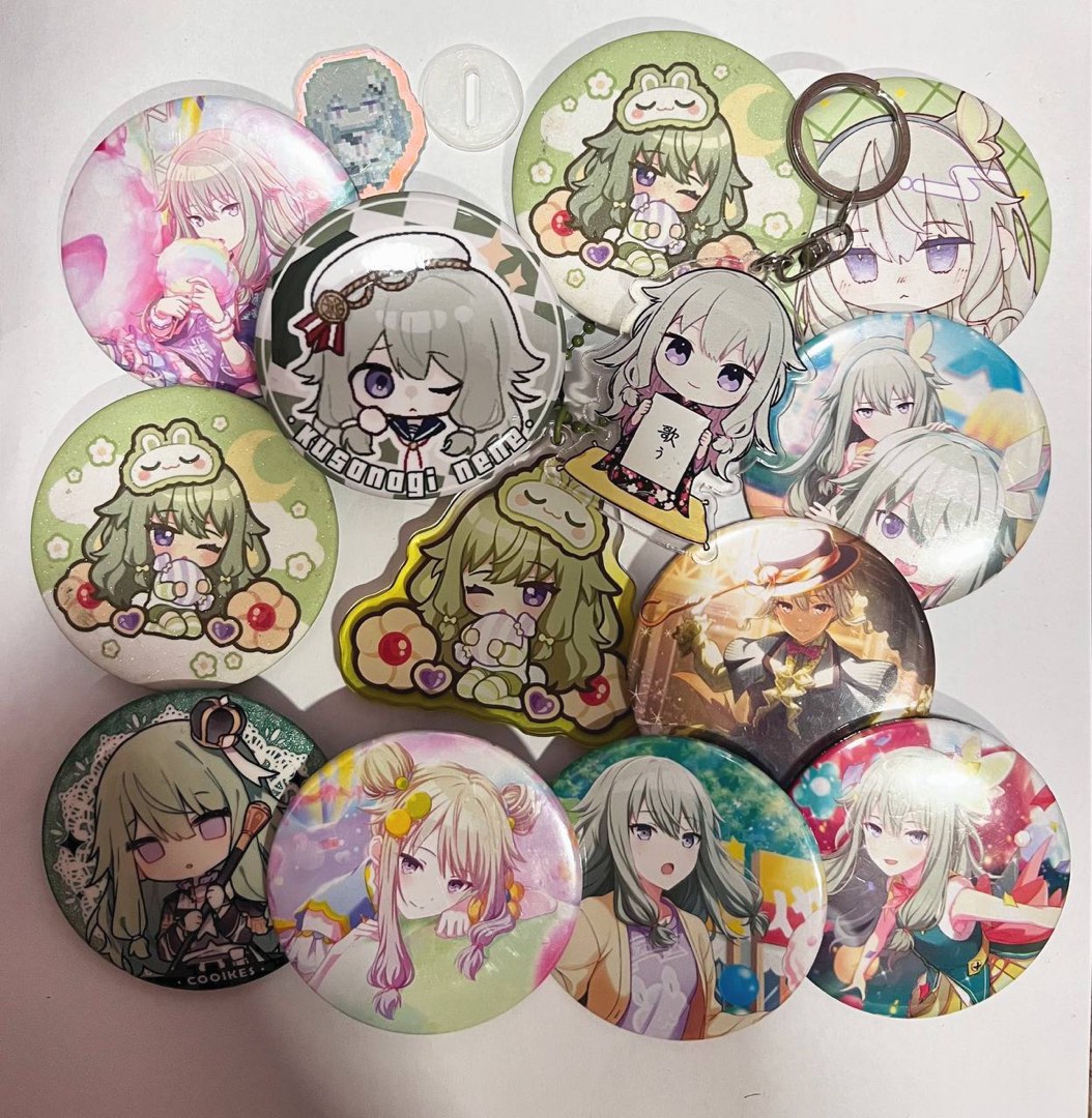 project sekai nene kusanagi pjsk badges keychain set, Hobbies & Toys ...