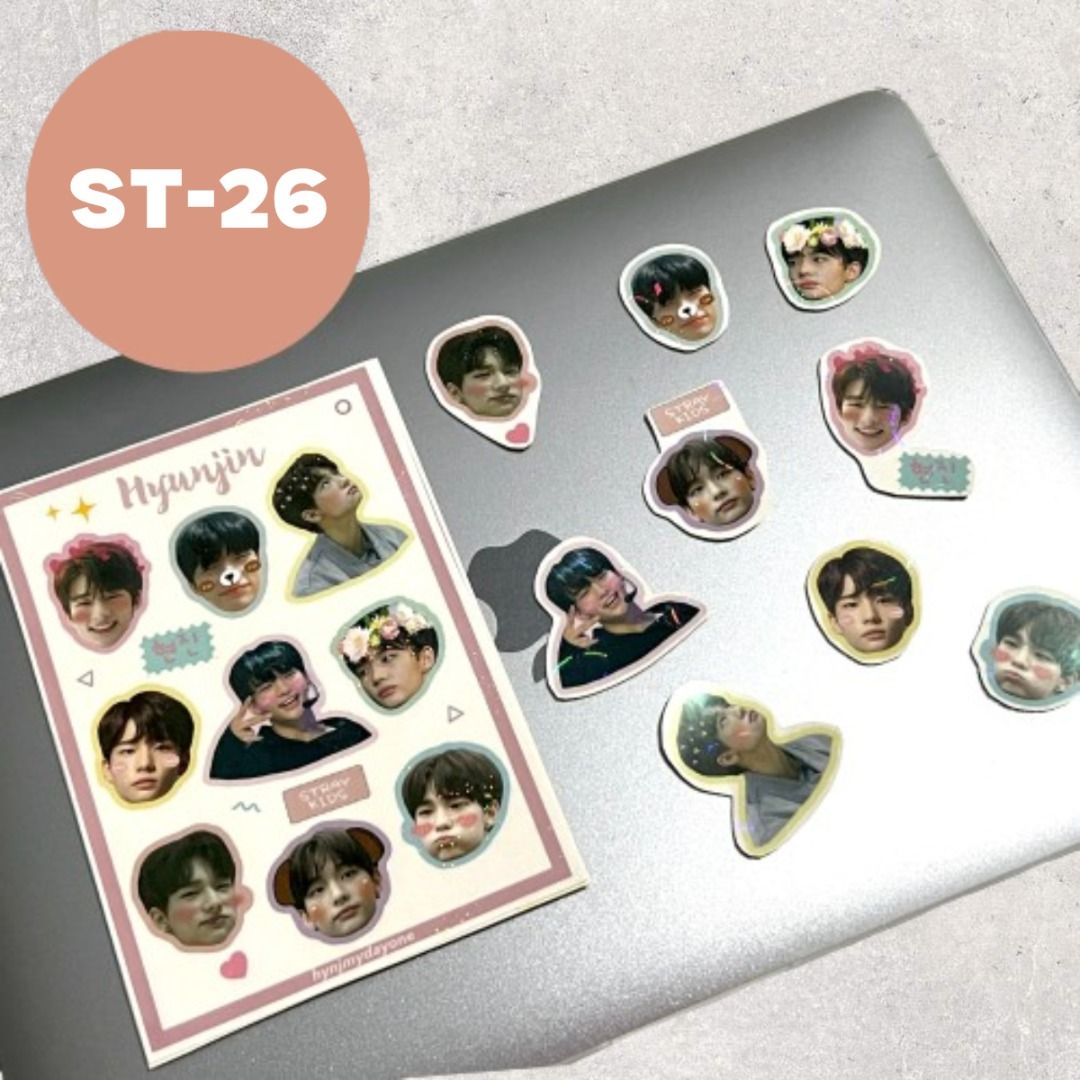 📣[PROMO BUY 1 GET 1 FREE] - Hyunjin Stickers, Handsome Charismatic Cute ...