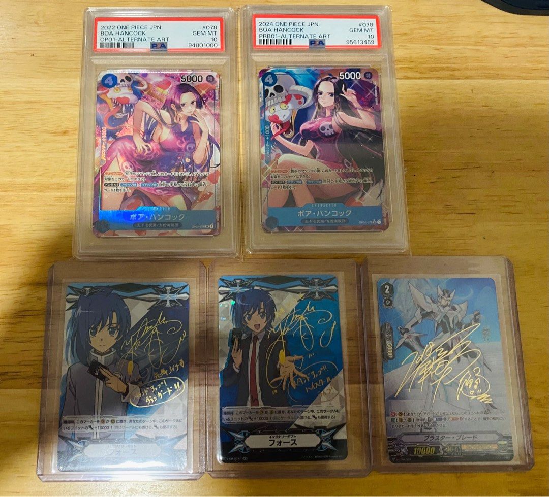 PSA 10 One Piece OP01 PRB 01 Boa Hancock Cardfight Vanguard Blaster ...