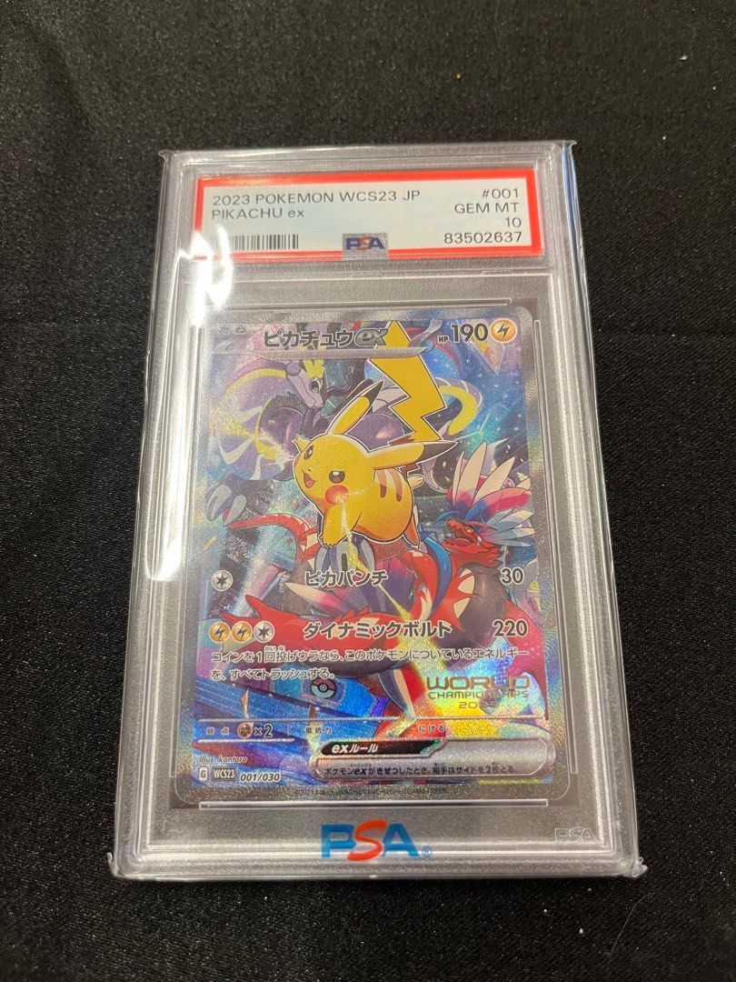 (PSA 10) Pikachu world championship 2023 promo Pokemon Center wcs Tags charizard pikachu umbreon ...